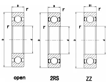 FAG 6204-2ZR Deep groove ball bearing 6204-2RS - Buy Product on ...